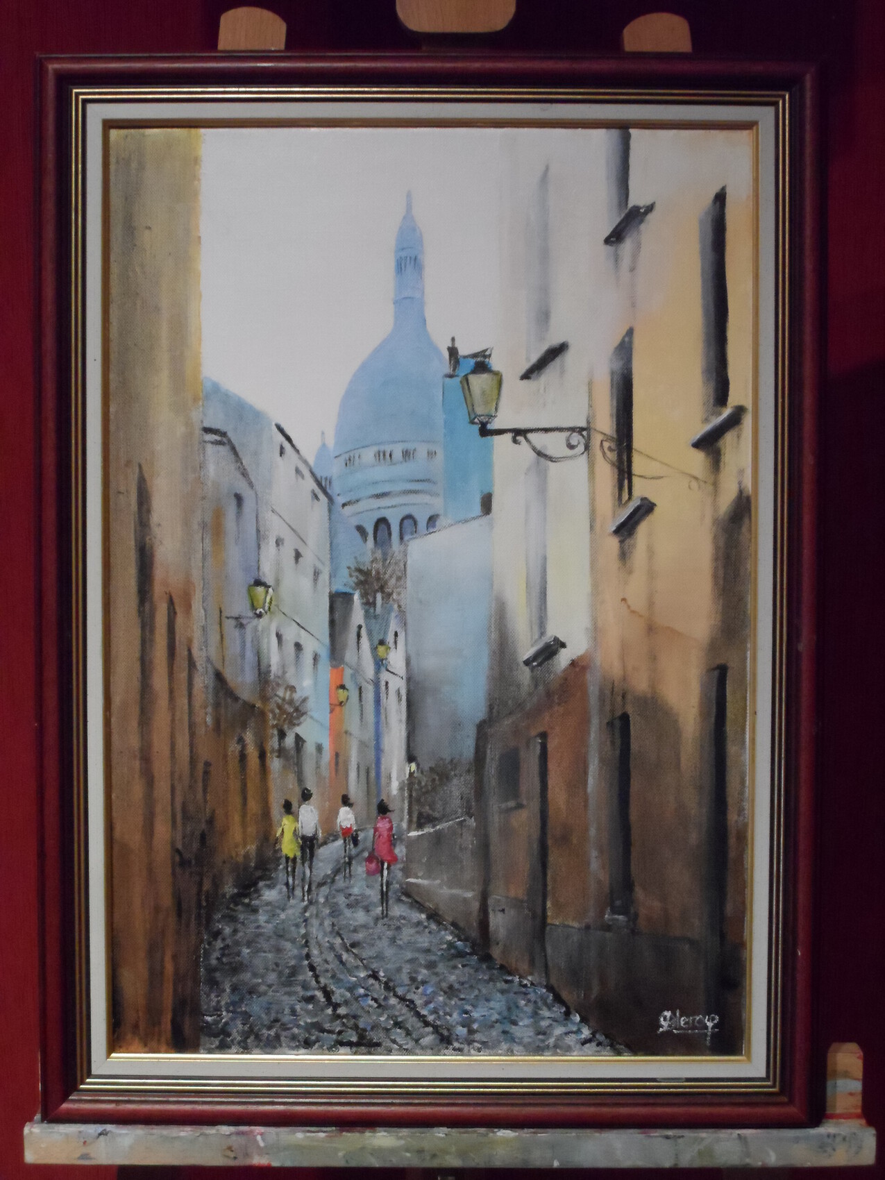 Peinture rue de montmartre