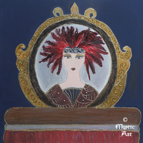 Peinture Mirror Lady