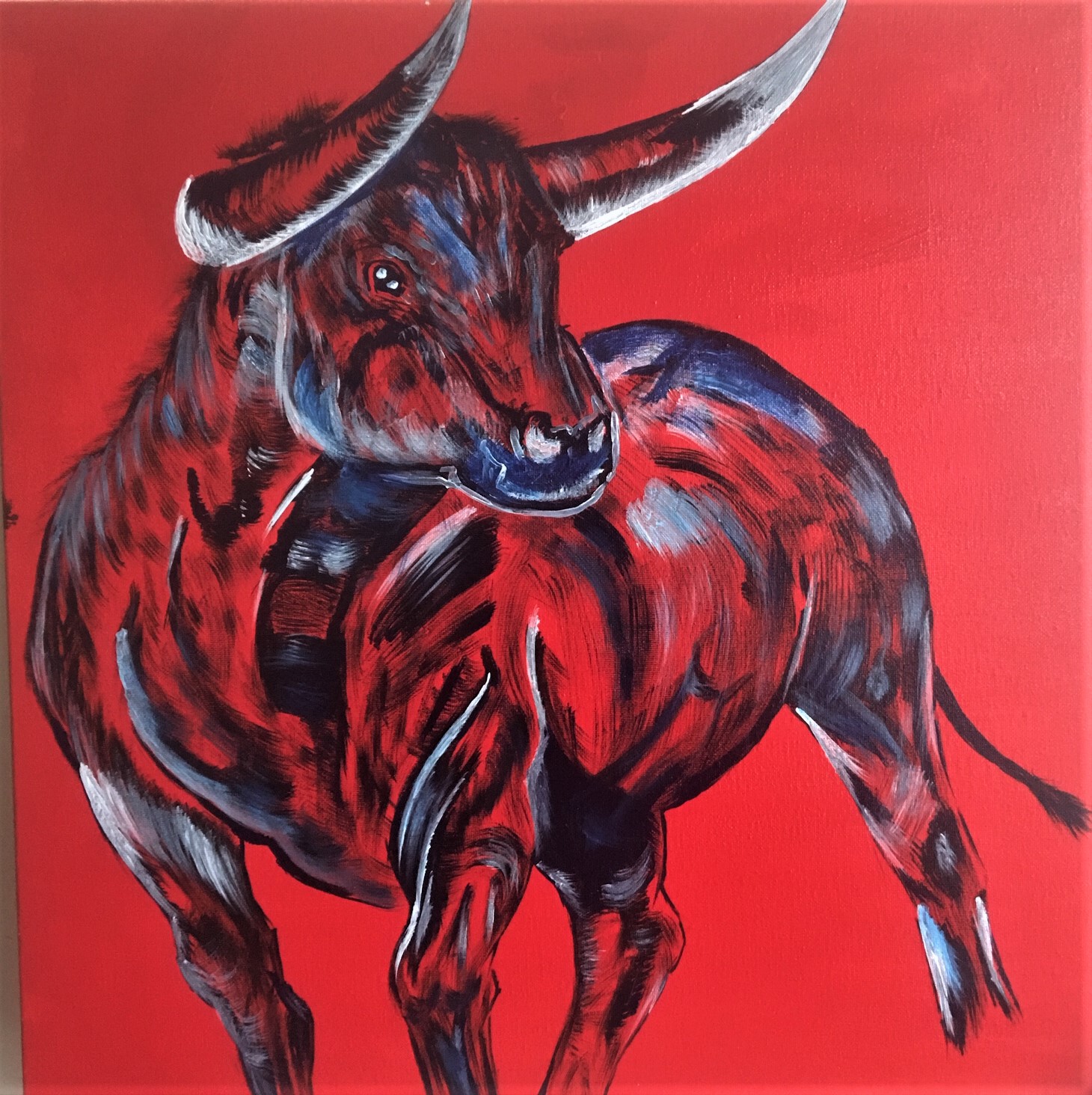 Peinture Le Taureau Bleu