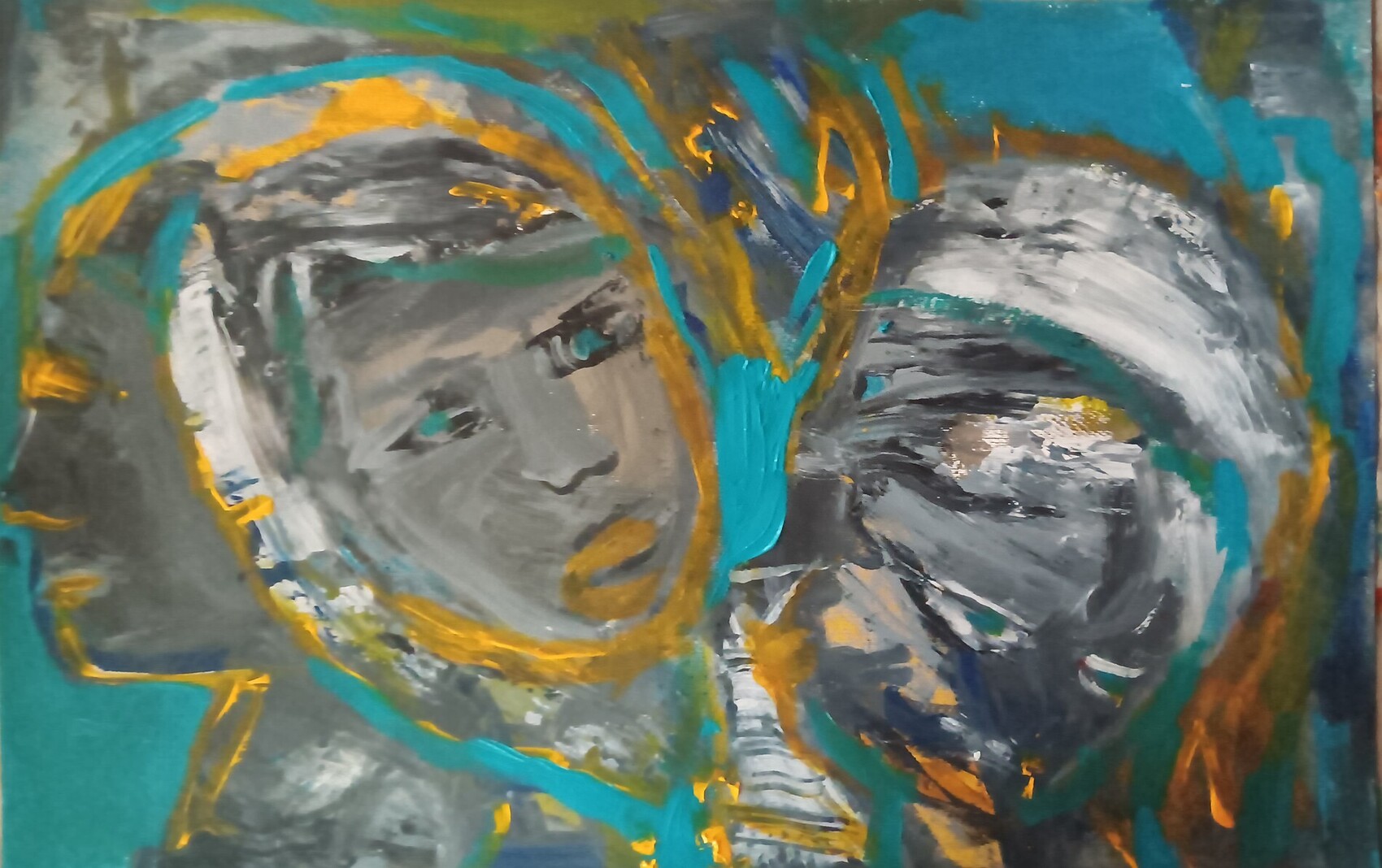 Peinture Les deux faces d'une même pièce