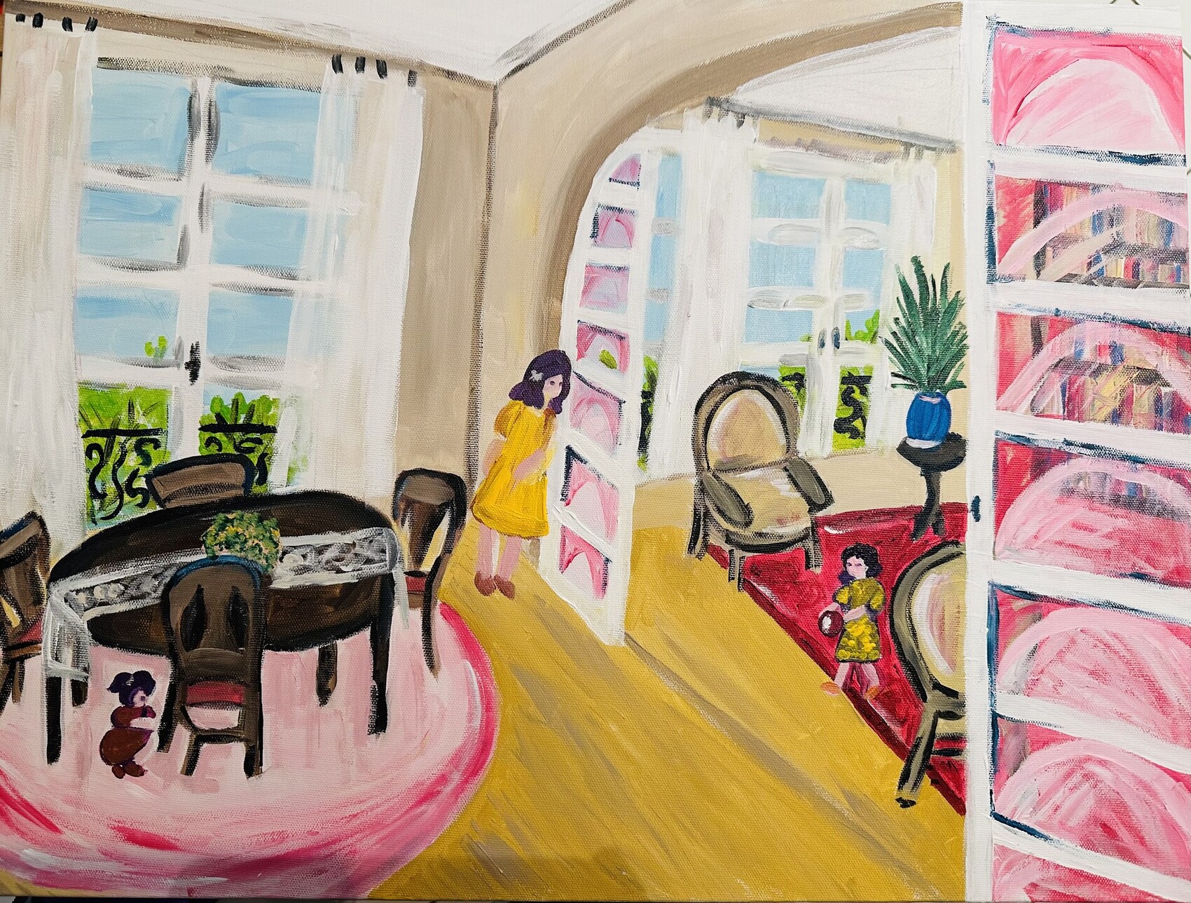 Peinture Cache cache parisien