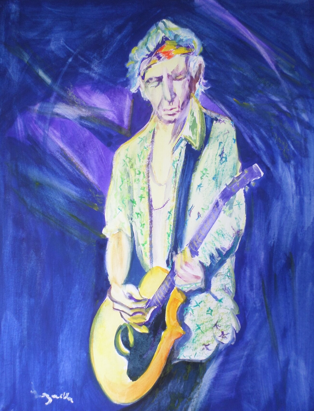 Peinture Keith Richards