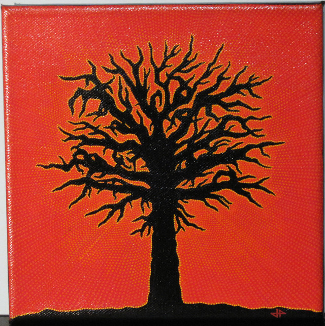 Peinture Arbre rouge