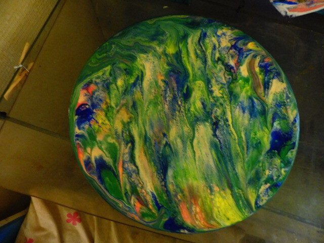 Peinture POURING