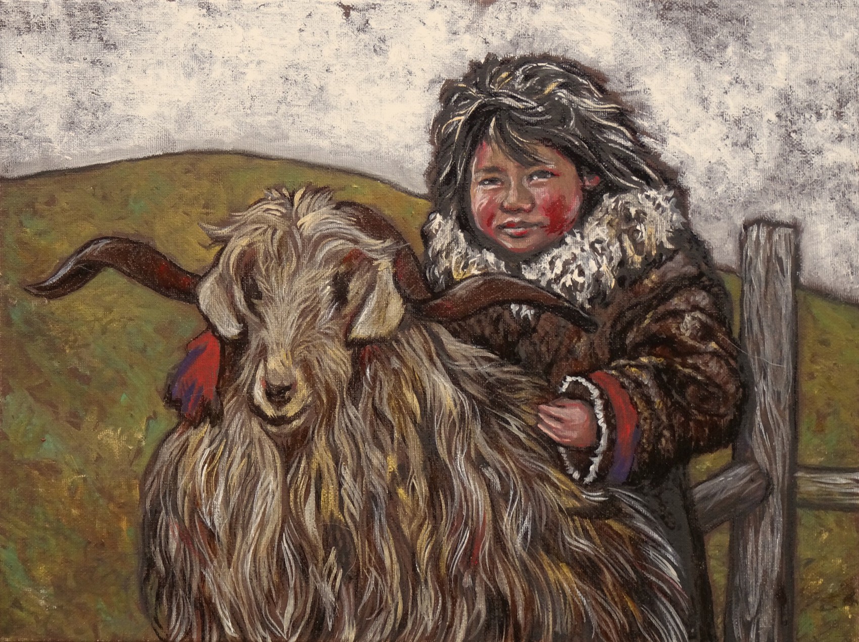 Peinture la brebis libre