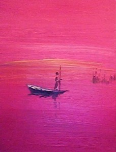 Peinture la pirogue