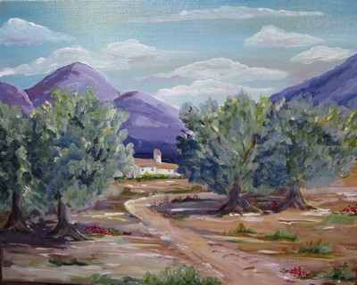Peinture Le mas Provençal