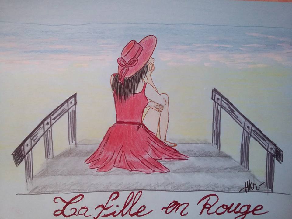 Dessin La fille en rouge(5)