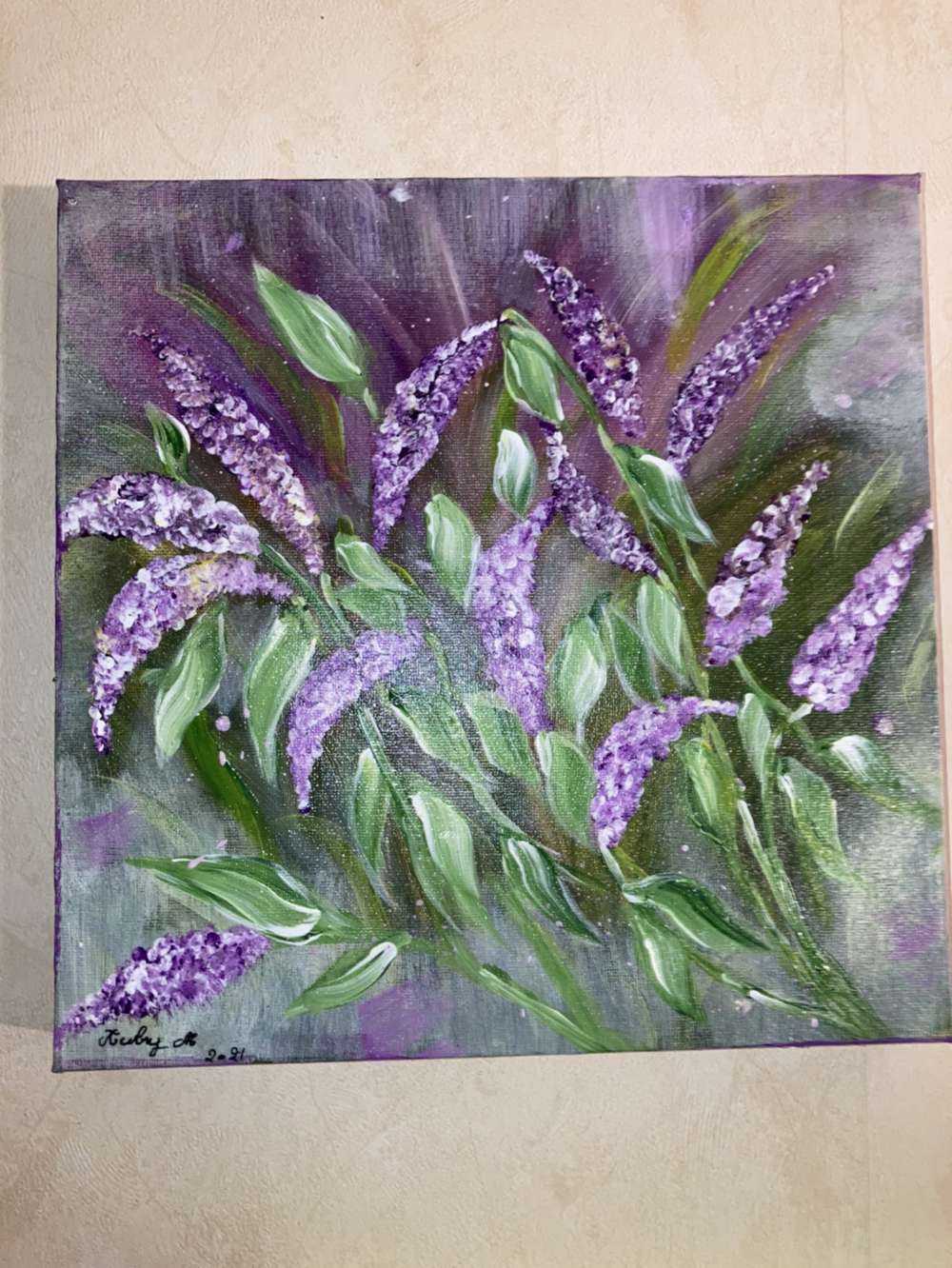 Peinture Buddleia