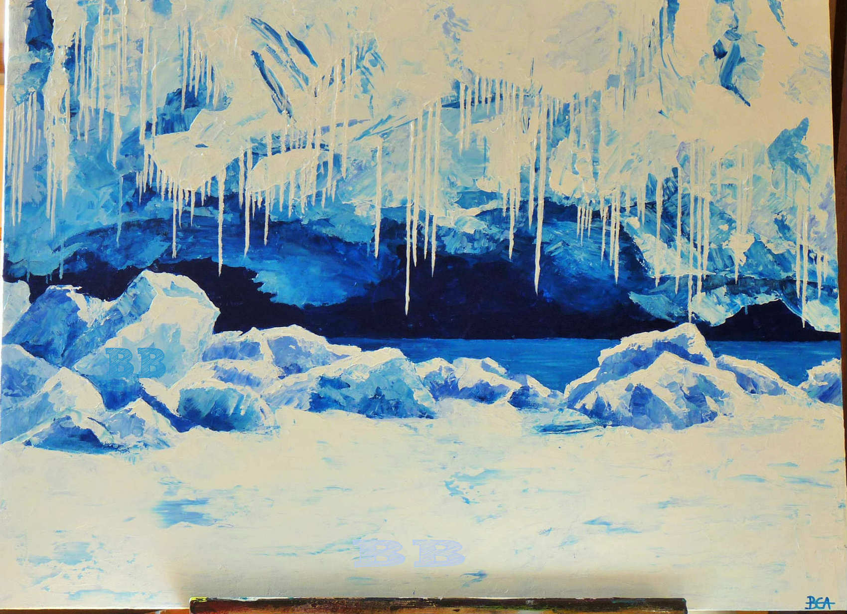 Peinture "Stalactites"