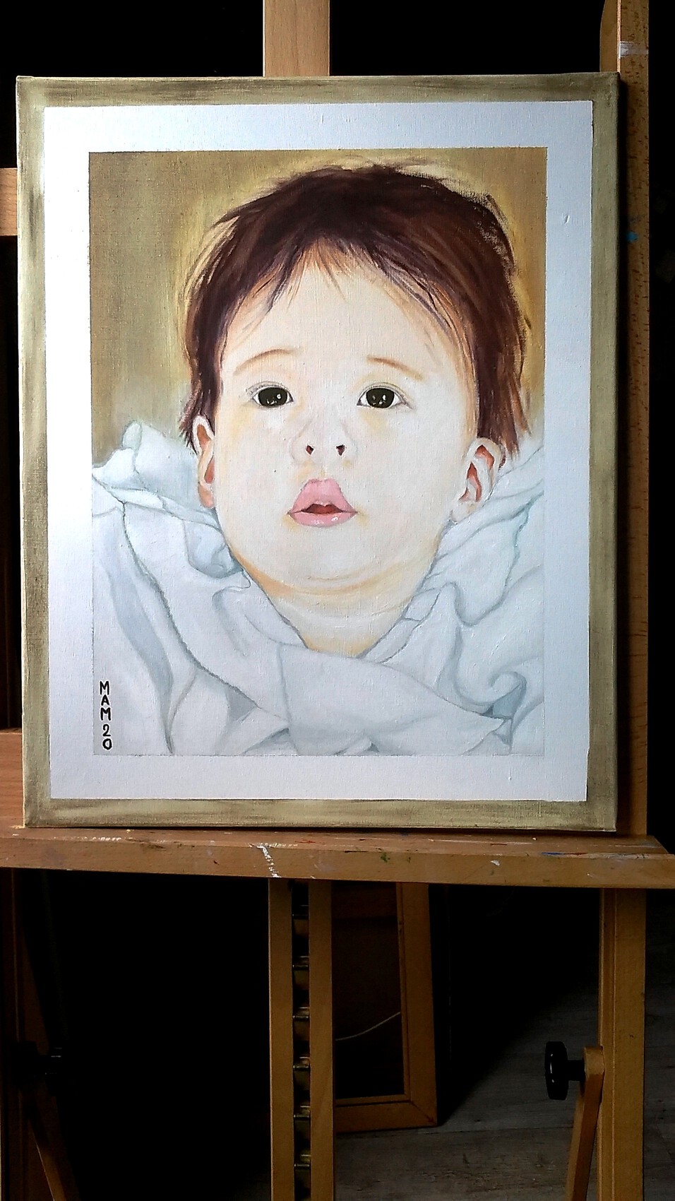 Peinture Un beau bébé