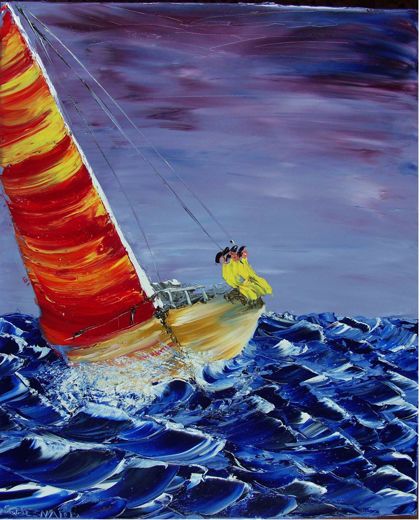 Peinture Dans la tempête