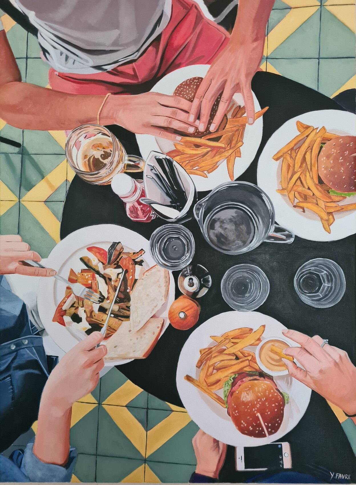 Peinture sunday lunch