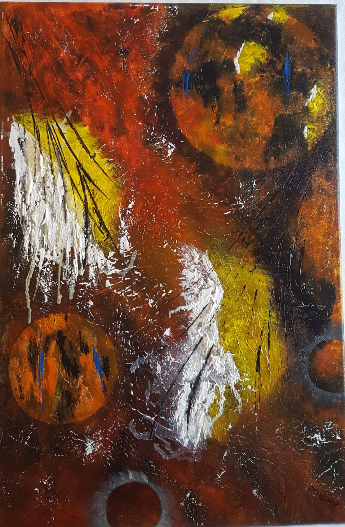 Peinture "sombre univers"