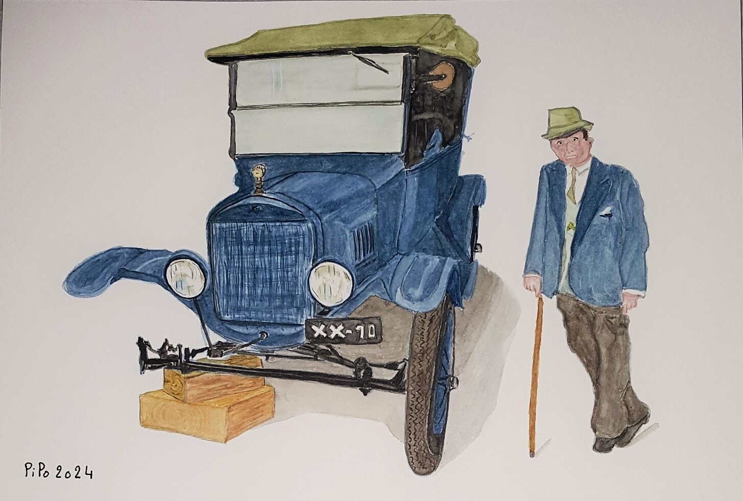 Peinture Sur les rotules