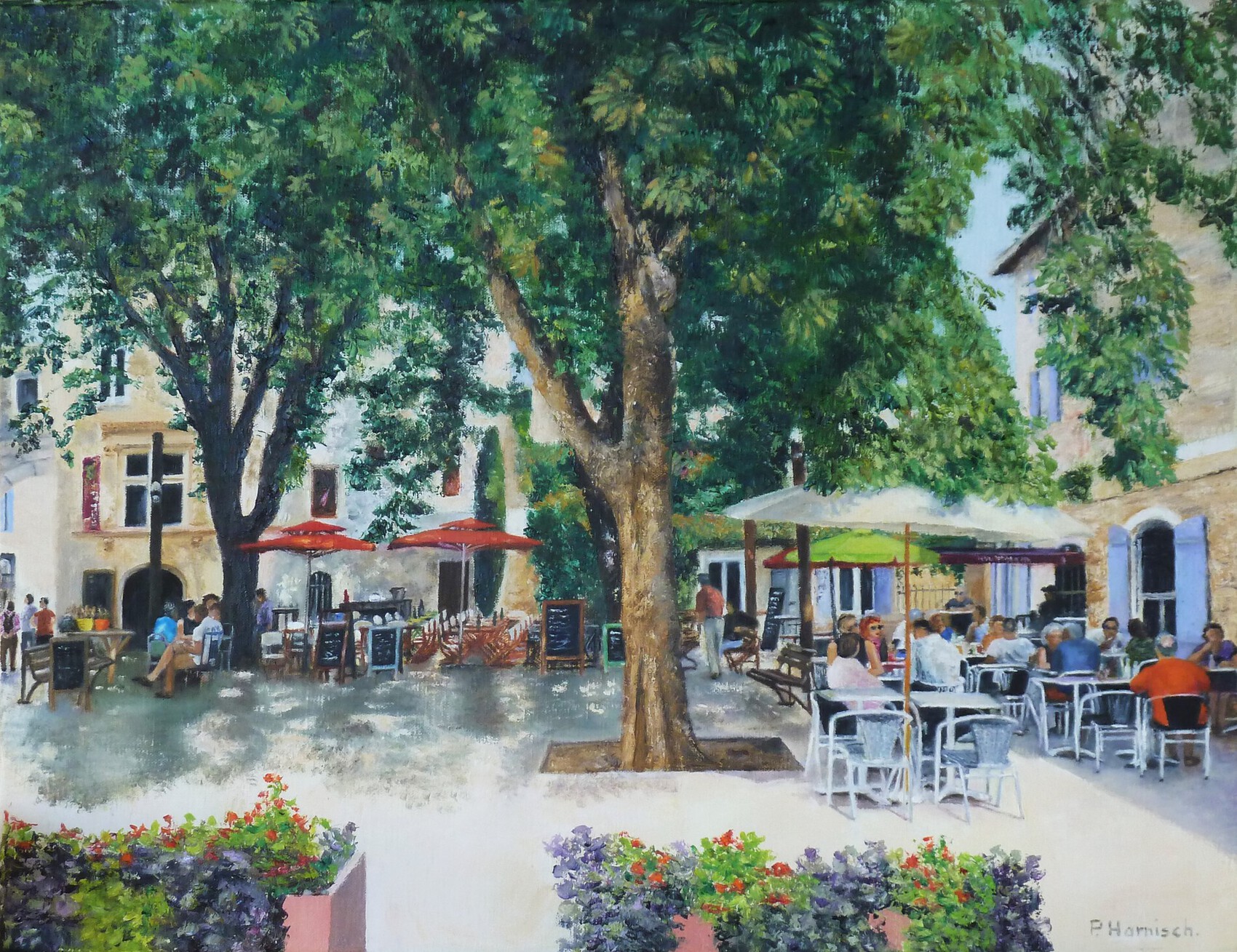 Peinture St Rémy, place Favier