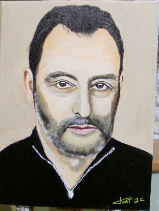 Peinture PORTRAIT JEAN RENO