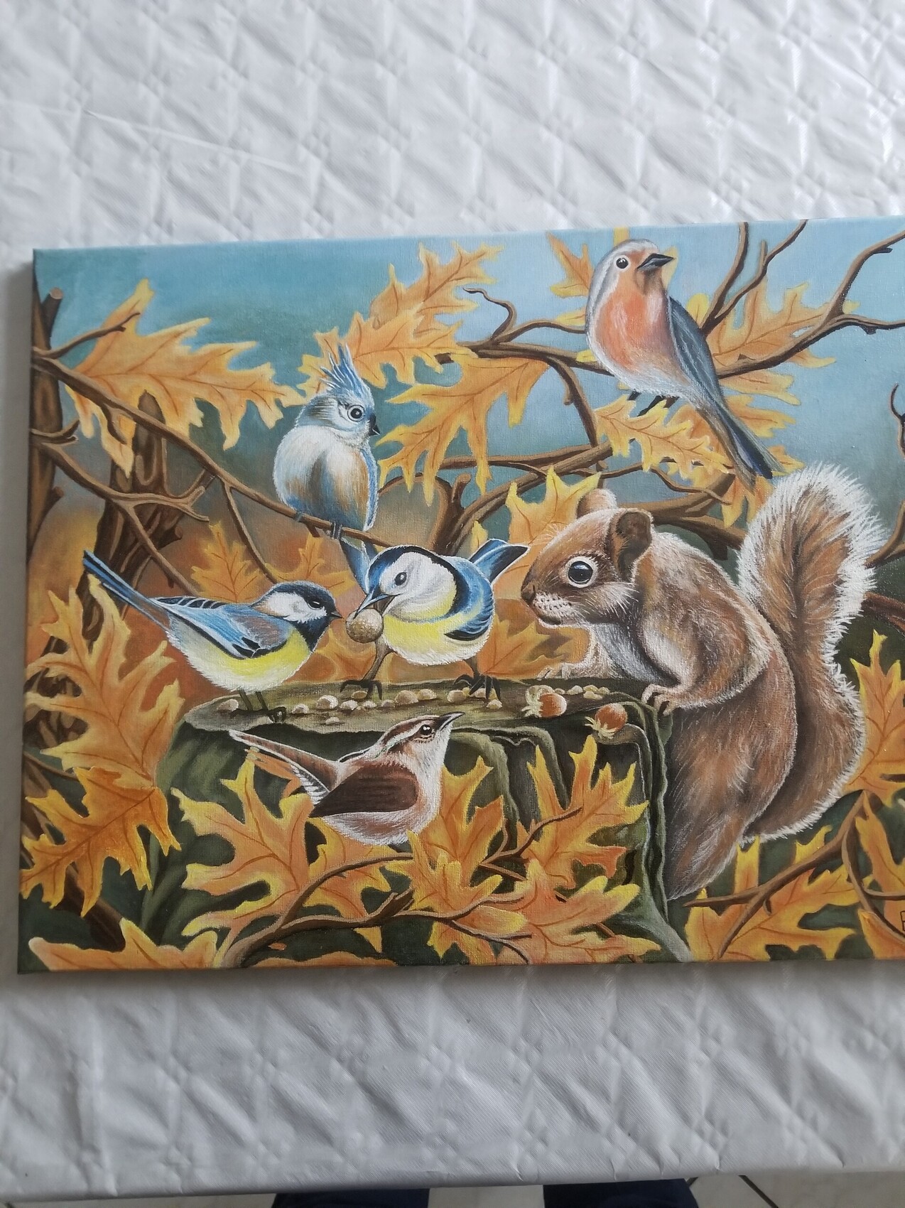 Peinture PROMENADE DANS LES BOIS