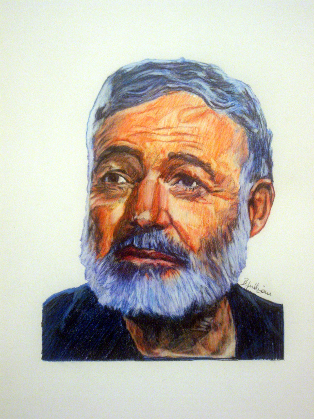 Dessin Ernest HEMINGWAY