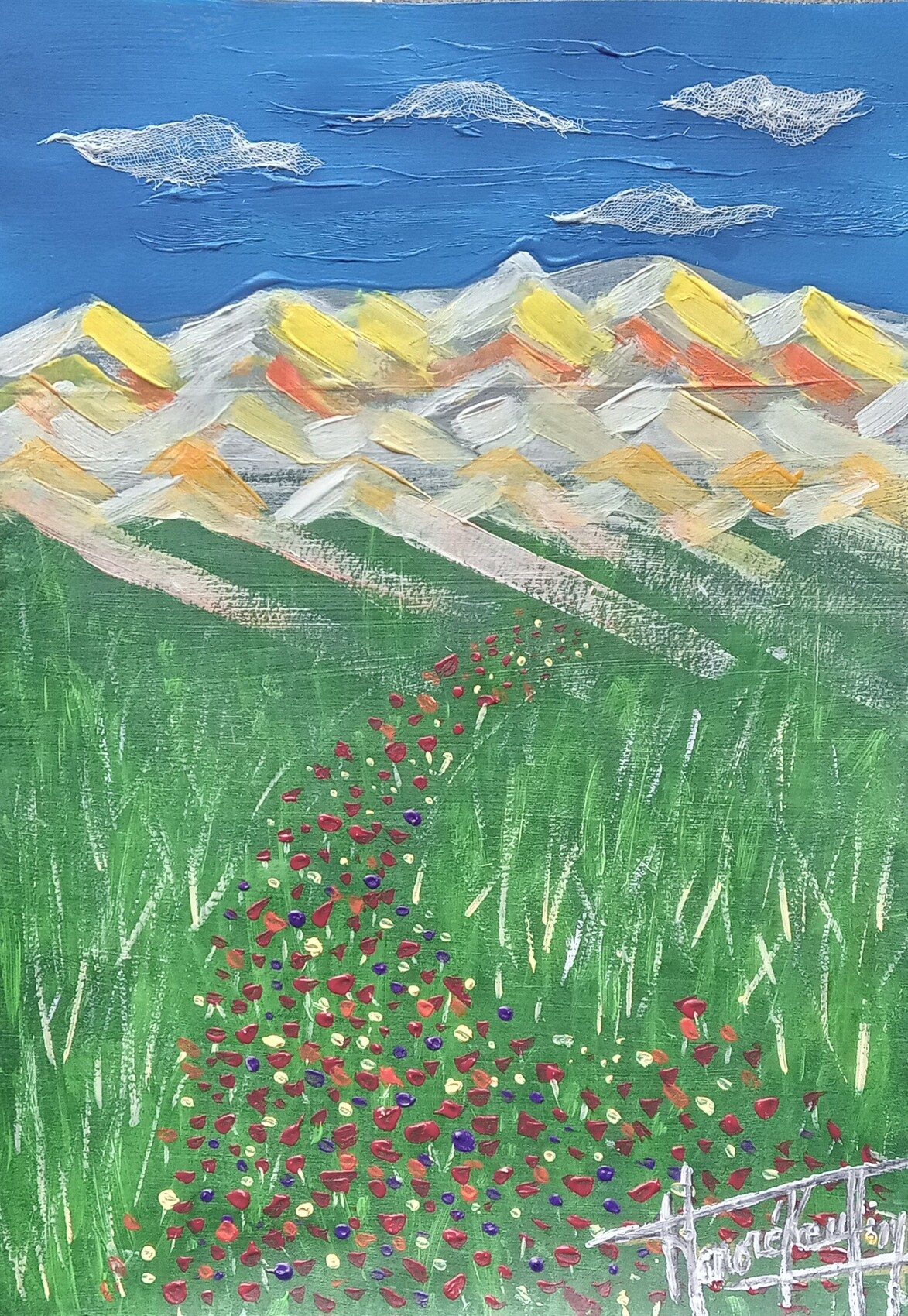 Peinture Les coquelicots