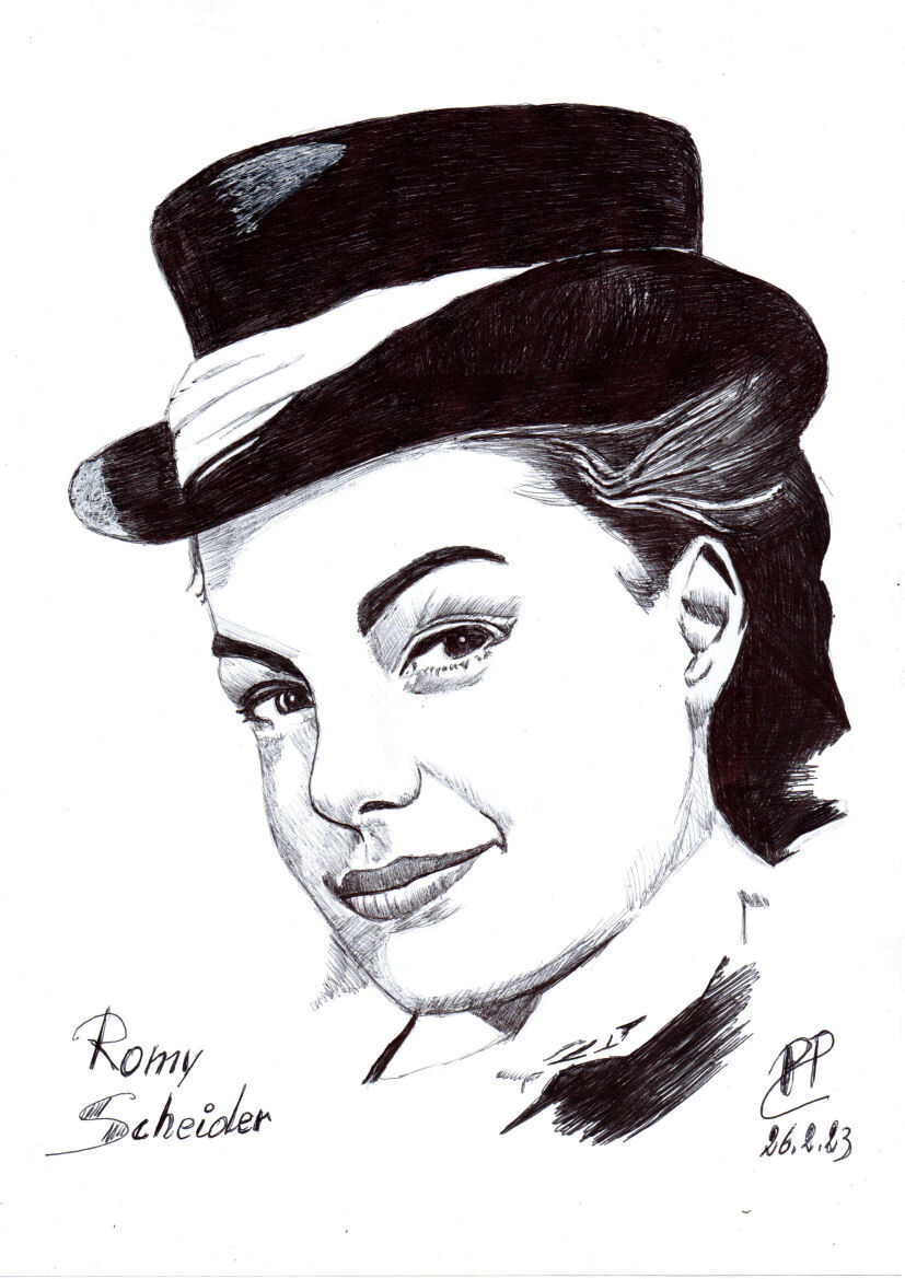 Dessin Romy Schneider