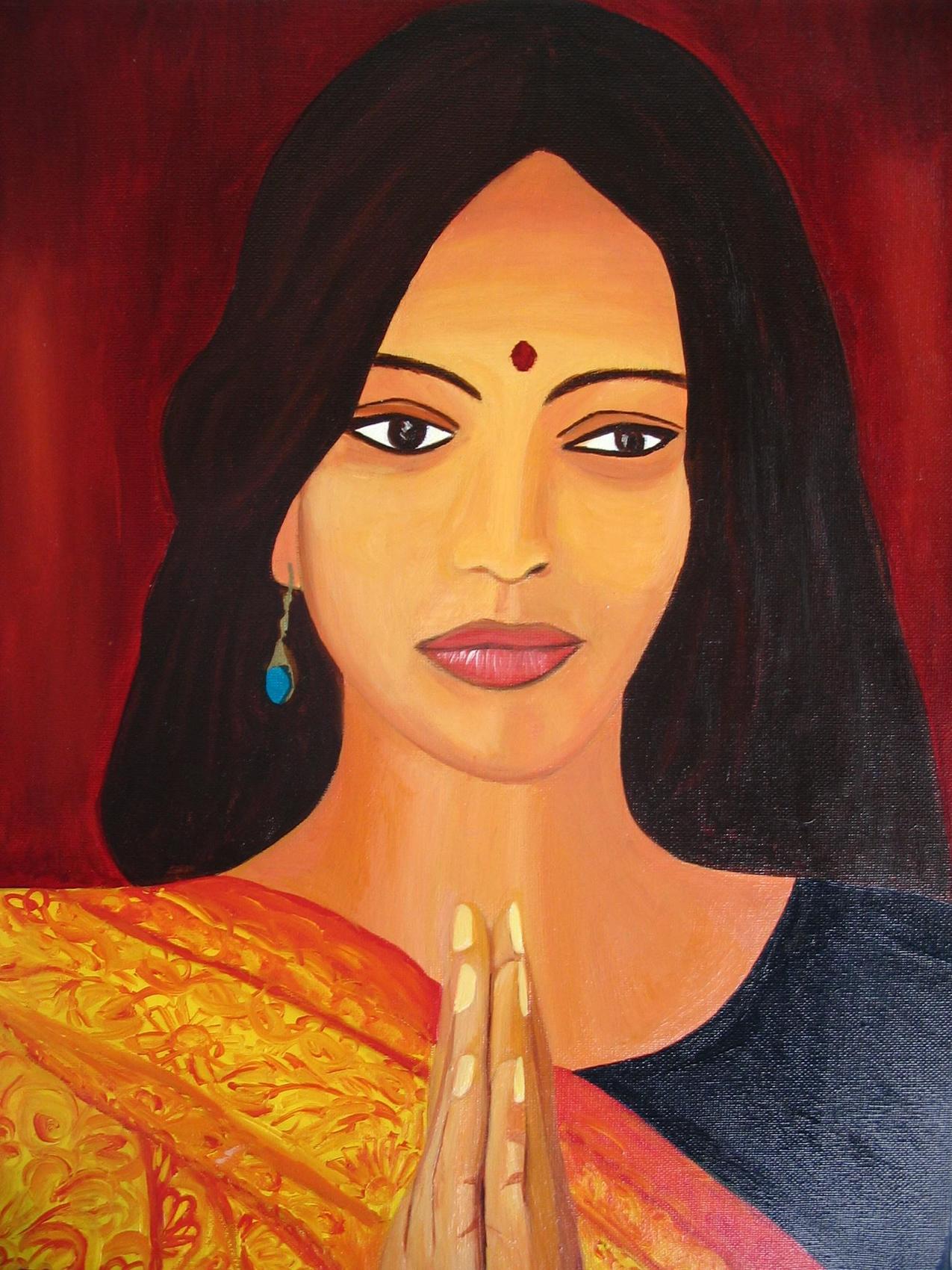 Peinture Welcome lady