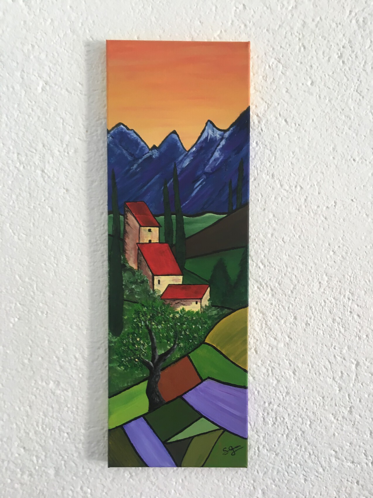 Peinture Mas provençal