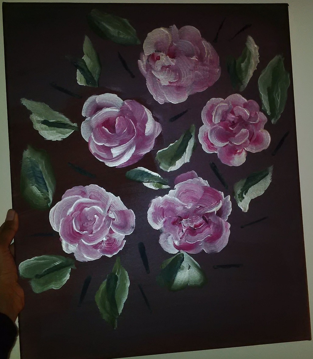 Peinture rose