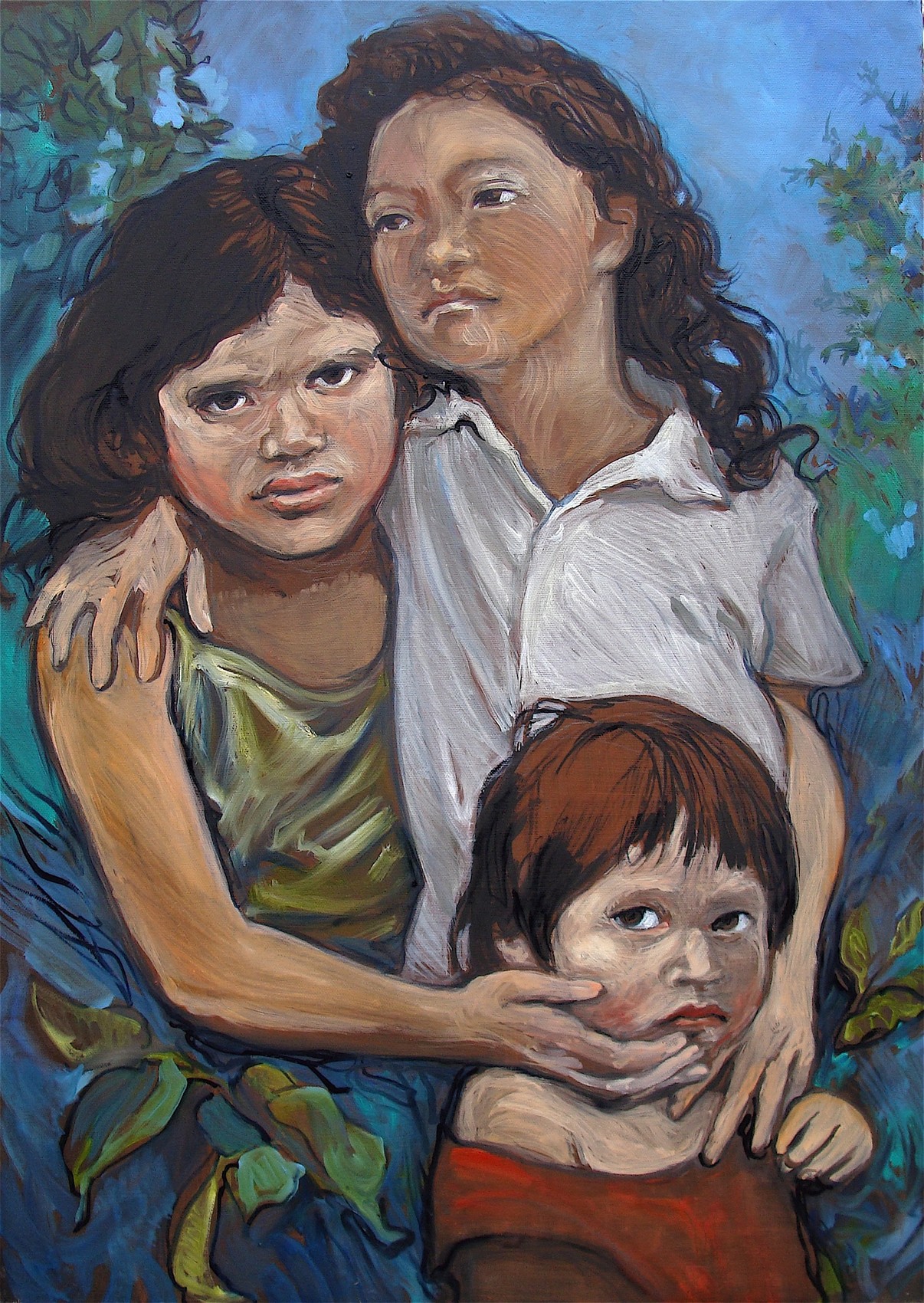 Peinture les enfants de Gaïa