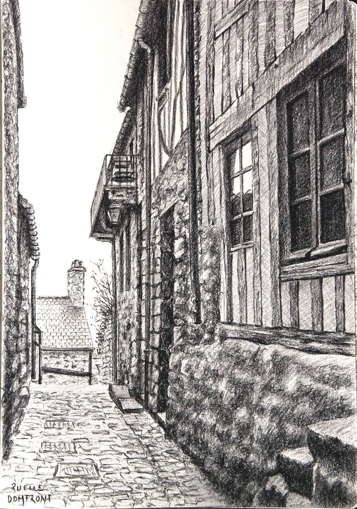 Dessin Ruelle de Domfront