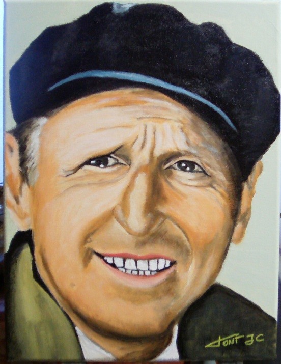 Peinture PORTRAIT BOURVIL