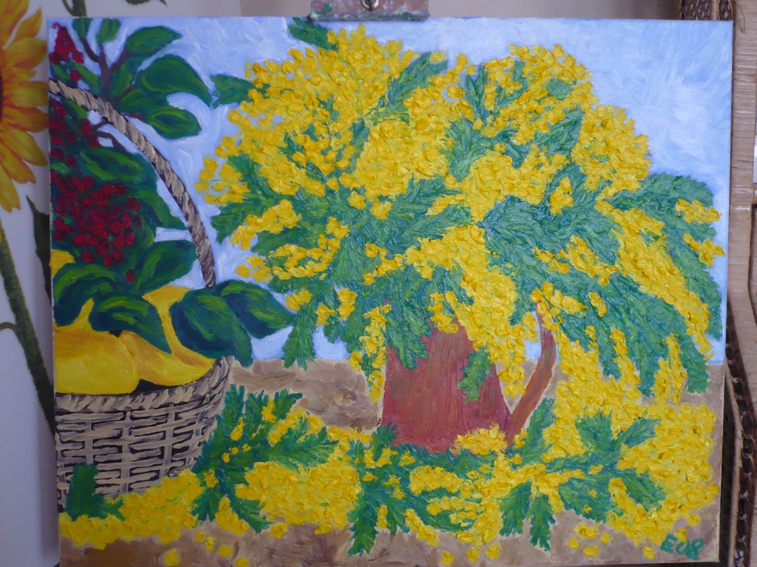 Peinture mimosa