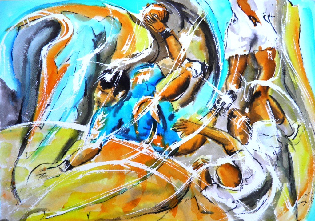 Peinture Pivot de handball