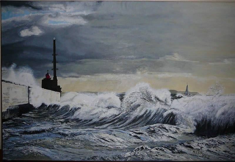 Peinture MER DECHAINEE